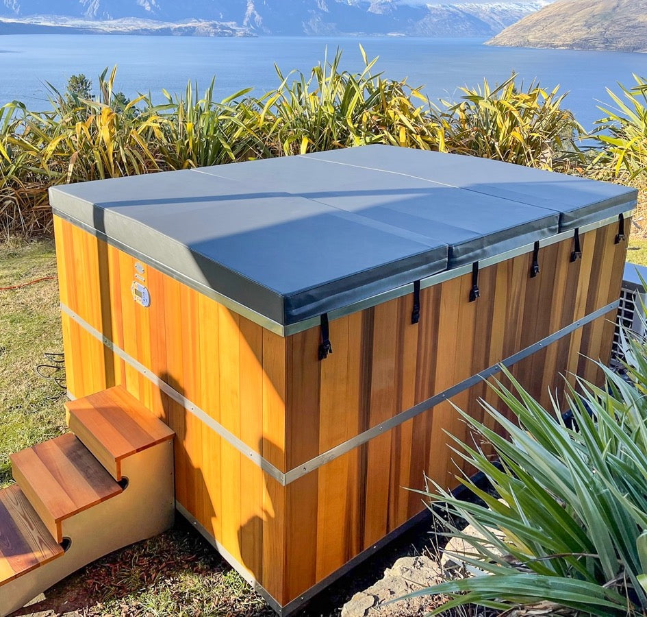 Stainless Steel & Cedar Spa Pools Handcrafted in New Zealand – Stoked ...
