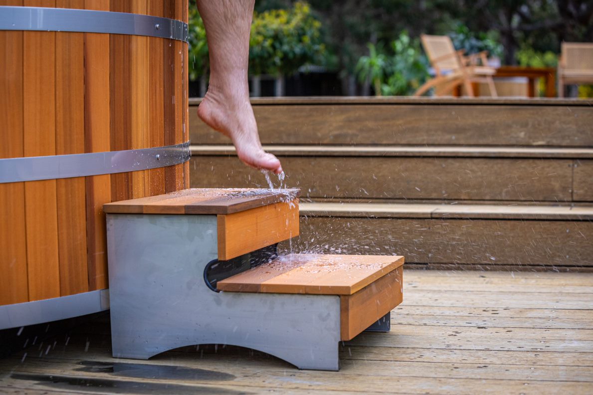 Stainless Steel & Cedar Spa Pools Handcrafted in New Zealand – Stoked ...