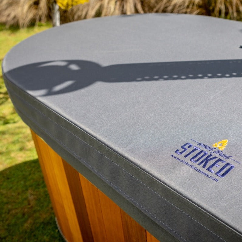 Cedar & Stainless Steel Wood-Fired Outdoor Bath | Stoked Stainless ...